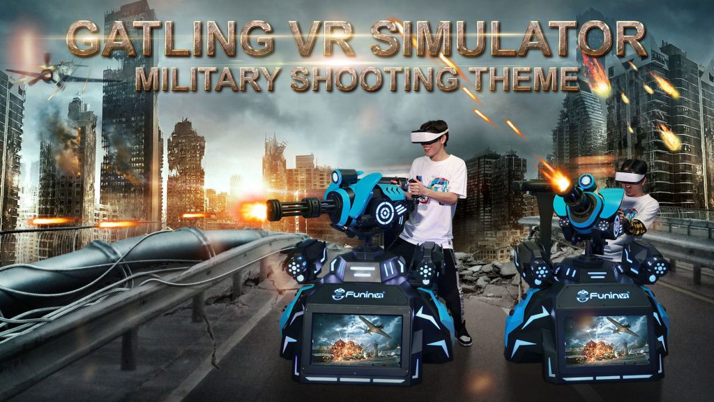 Vr Gatling Shooting Gun Fighting Virtual Reality Simulator